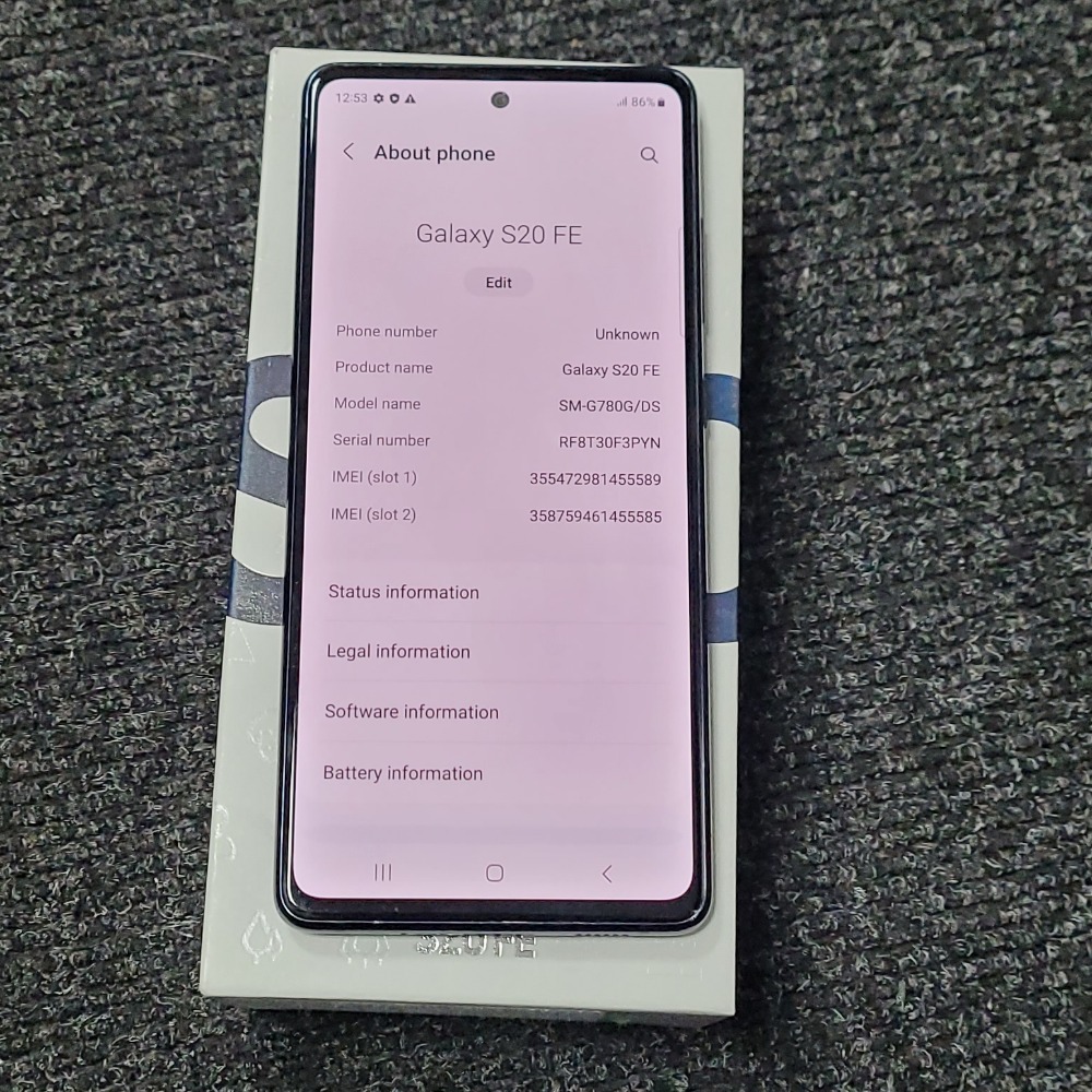 Pre-owned Samsung Galaxy S20 FE, 128gb Boxed - Own4Less